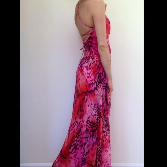 Dresses | Alex Eve Criss Cross Low Back Gown | Poshmark